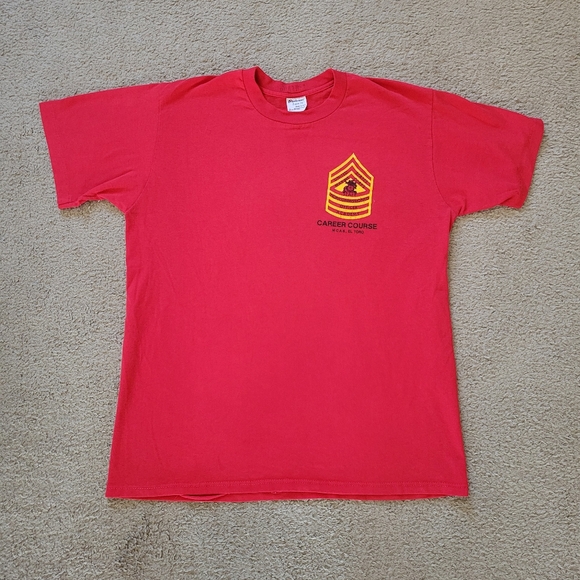 Stedman | Shirts | Vintage 8s Usmc Nco School Career Course El Toro Red ...
